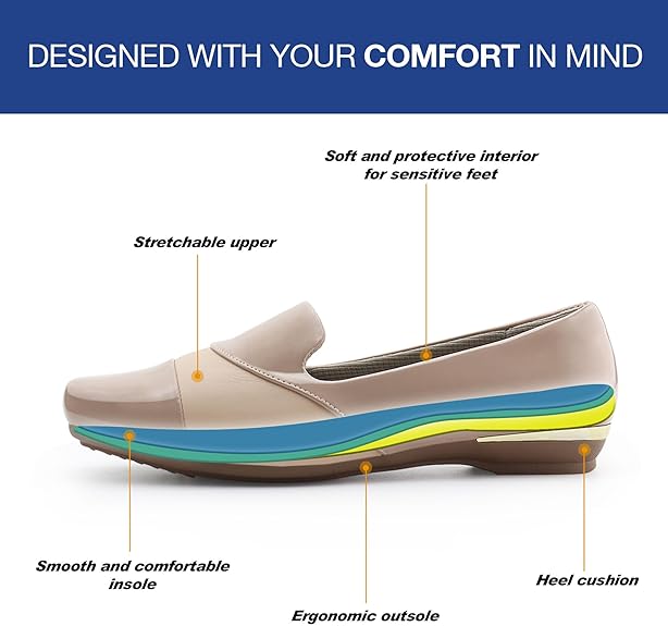 Ortho+rest Women Bunions Loafers Orthopedic Dress Shoes Slip On ...