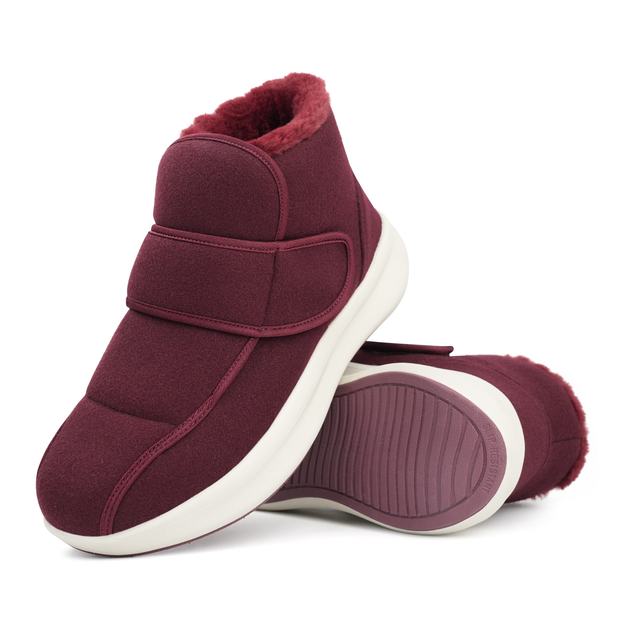 Burgundy Walking Shoes-Nord