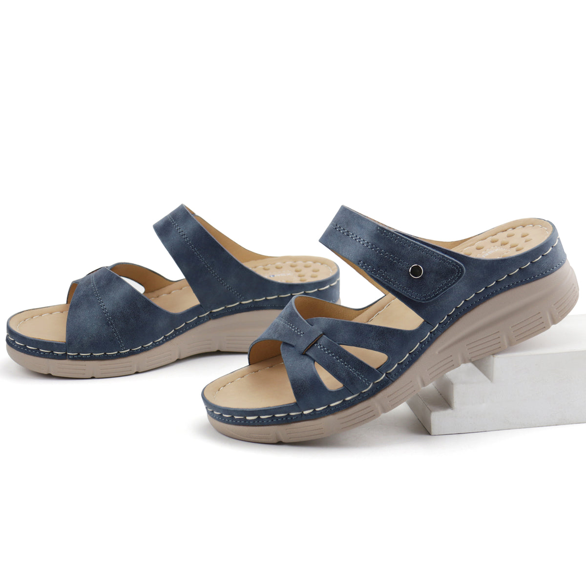 Ortho+rest Women Orthotic Slides Comfortable Orthopedic Sandals Walking ...