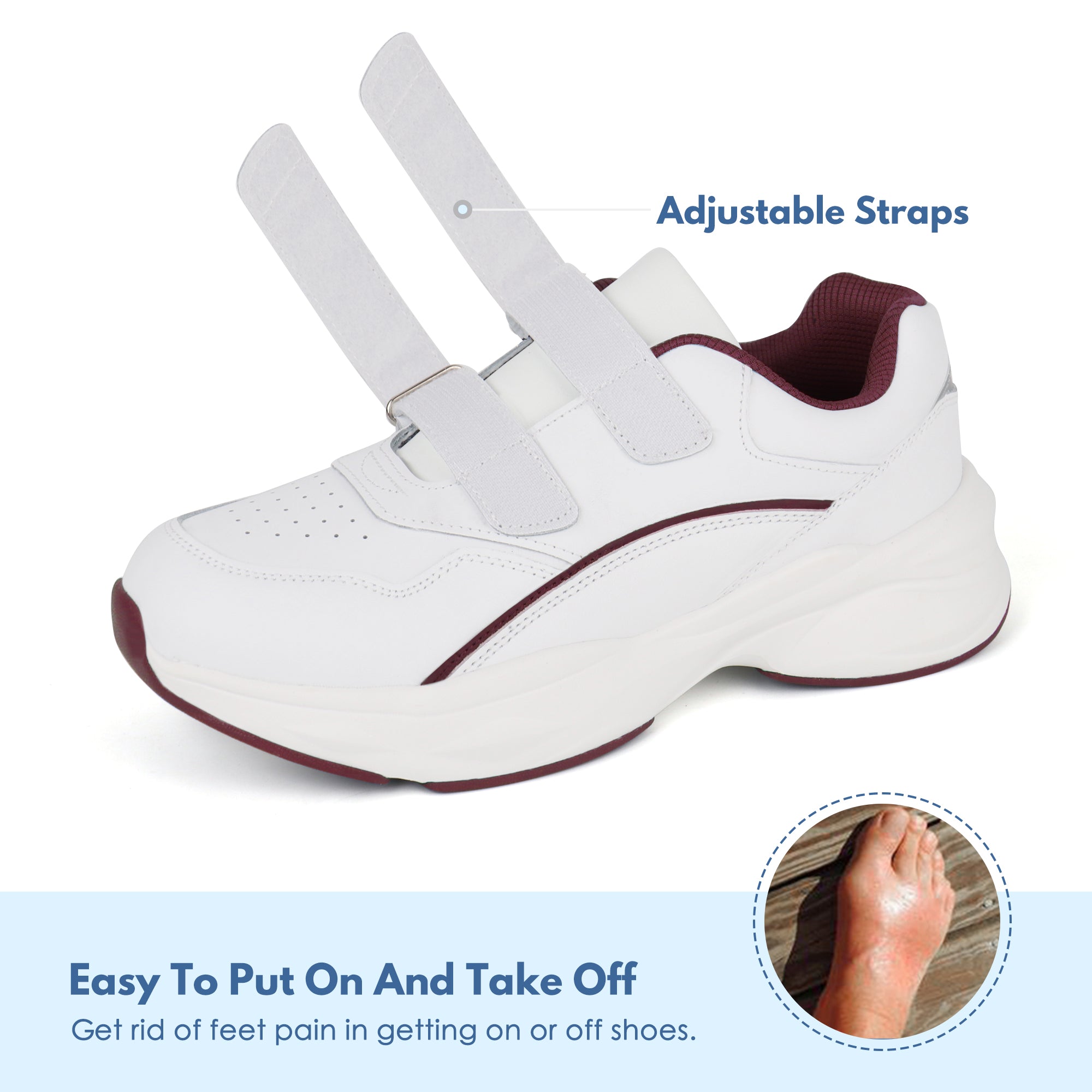 Ortho+rest Women Diabetic Shoes Orthopedic Walking Shoes-Hazel