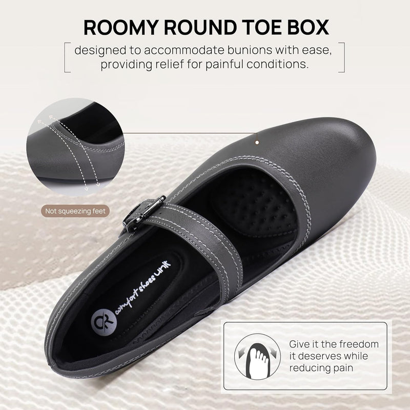Ortho+rest Women Mary Janes Bunions Shoes Orthopedic Dress Shoes Low ...